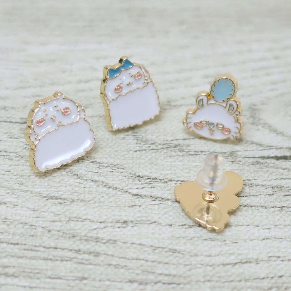 Chiikawa Ear Accessory - Chiikawa, Hachiware & Momonga Stud Earrings S ...